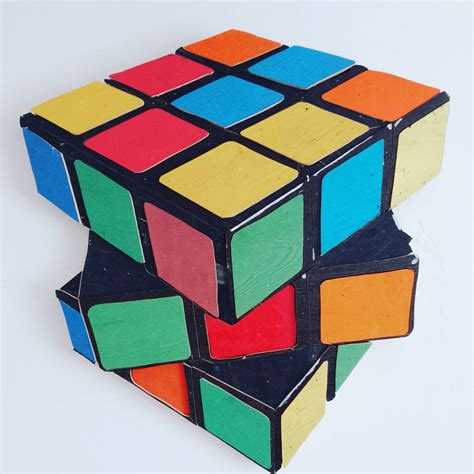 Rubix Cube Recycled Wood Wall Art Sold Gplank Furniture