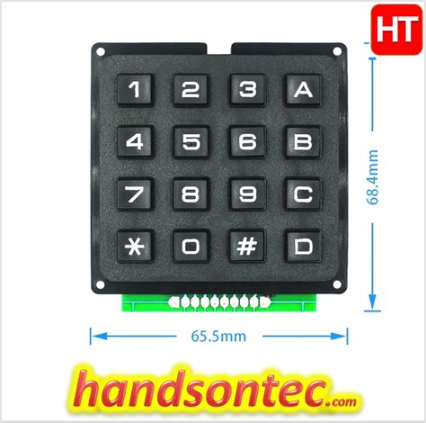 44 16 Keys Matrix Keypad HandsOn Tech