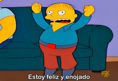 The Simpsons Ralph Estoy Feliz Y Enojado Memes Imgflip
