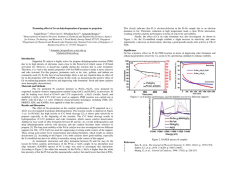 Pdf Promoting Effect Of Ge On Dehydrogenation Of Propane To Propylene