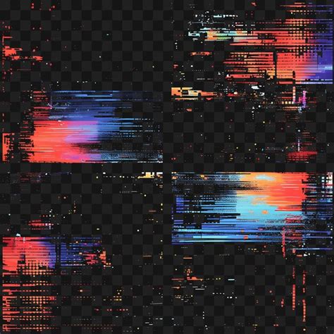 premium psd design of algorithmically generated datamoshing screen