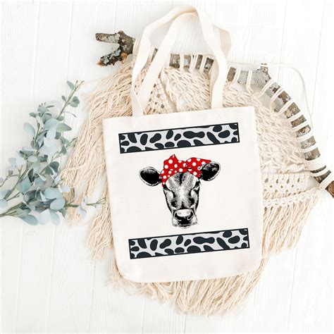 Cow Svg Cow Bandana Svg Cow Print Svg Cow Face Svg Highland Cow Svg