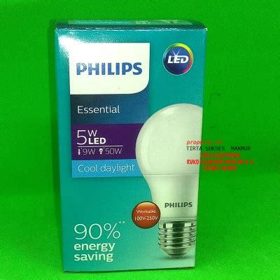 Jual Lampu Led Philips Essential Putih Led Bulb W Watt Shopee Indonesia