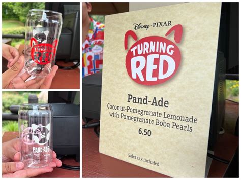 Pand Ade A New Turning Red Drink At Epcot Comes With Souvenir Cup