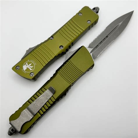 Microtech Combat Troodon Double Edge Partial Serrated Apocalyptic And Od