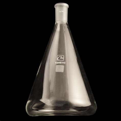 1l Erlenmeyer Flask 1000ml 2440 Ground Joint Lab Glass