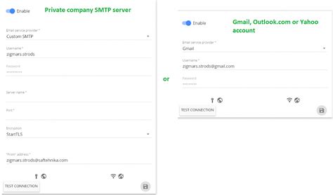 how to configure the e mail notification sending from the aranet pro