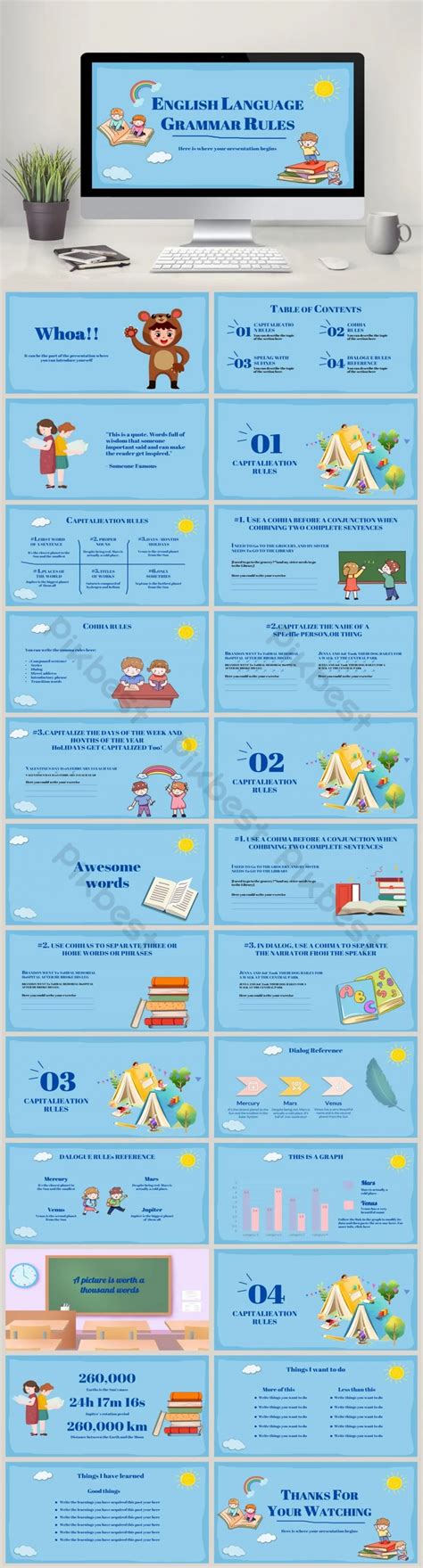 Infographic Powerpoints On Grammar