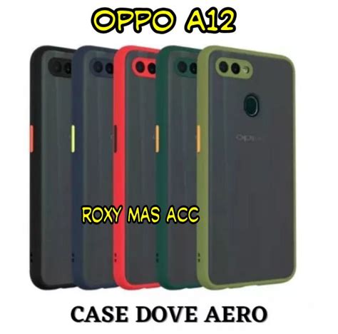 CASE HANDPONE KEREN FOR OPPO A12 CASE DOVE AERO MATTE TRANSPARAN SOFT FUZE FROSTED KARET