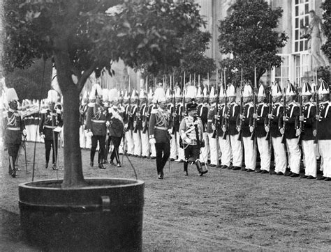 Kaiser Wilhelm Ii Of Germany And King Victor Emmanuel Iii Of Italy