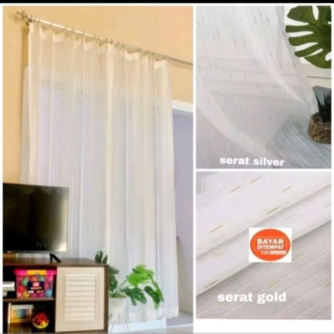 Jual VITRASE POLOS IMPORT GORDEN DALAMAN VITRASE GORDEN Shopee