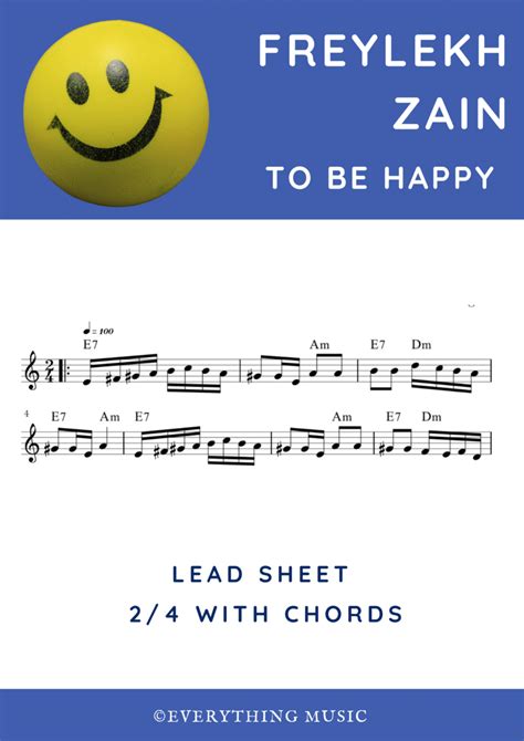 Freylekh Zain Klezmer Nigun Easy Lead Sheet Arr Rivka Sloboder