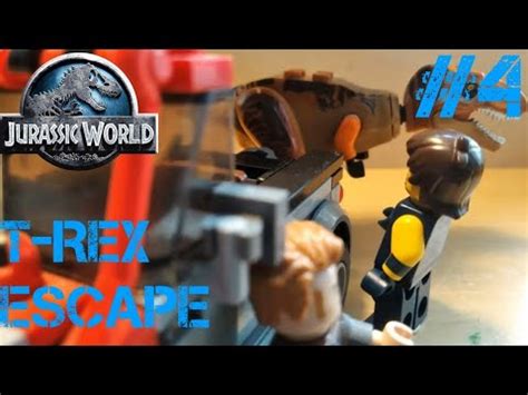 T Rex Escape Part 4 Lego Jurassic World Stopmotion Youtube