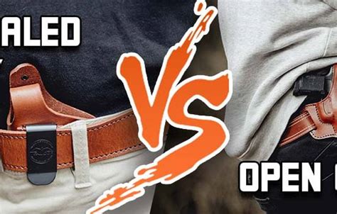 Open Carry Vs Concealed Carry Understanding Your Self Defense Options