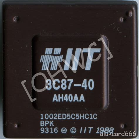 [ohwc] Old Hardware Collection Cpu Fpu Iit