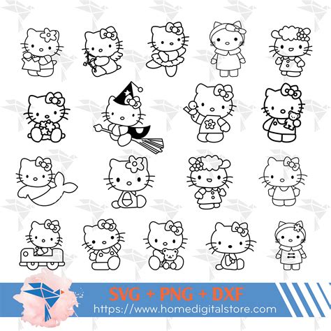 Hello Kitty Barbie Svg Barbie Hello Kitty Svg Barbie Svg Hello Kitty