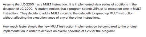 Solved Equation Sheetassume That Lc 2200 Has A Mult