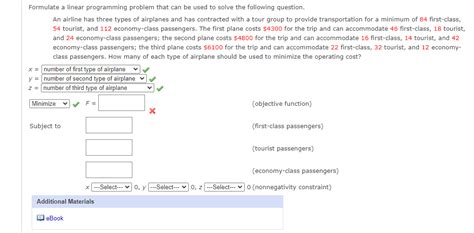 Solved Formulate A Linear Programming Problem That Can Be Chegg