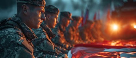 Premium Photo Folding The Flag Symbolizing Closure And Tradition