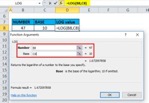 LOG In Excel Formula Examples How To Use LOG Function