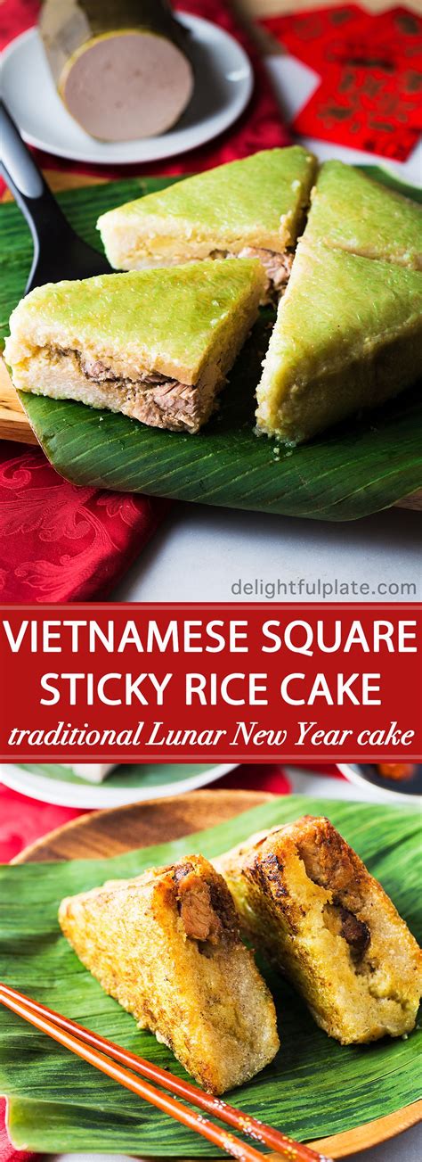 Vietnamese Square Sticky Rice Cake Banh Chung Or Chung Cake Is A Must