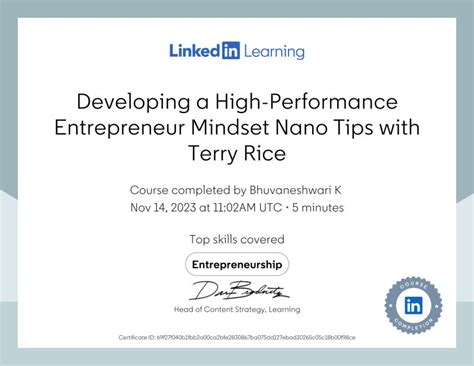 Bhuvaneshwari K On Linkedin Certificate Of Completion