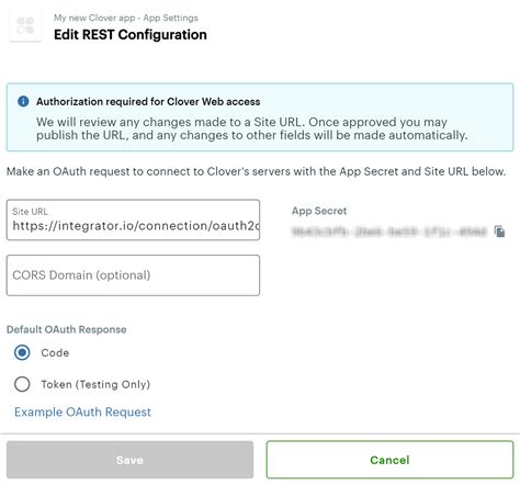 Set Up An Oauth 2 0 Connection To Clover Celigo Help Center