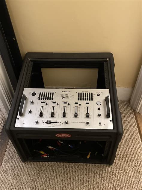 Radioshack 7 Band Equalizer Silver With Skb Rack Case Reverb