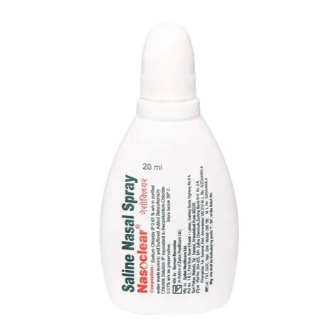Nasoclear Nasal Spraydrops Relieve Nasal Congestion Fast