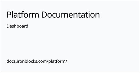 Dashboard Platform Documentation