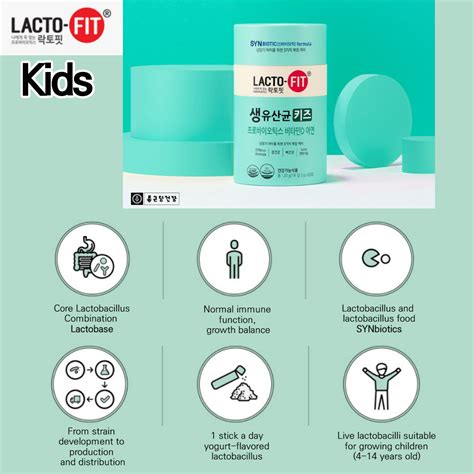 LACTO FIT Probiotics Chong Kun Dang Lactofit Korea Gold Kids Core Slim ...