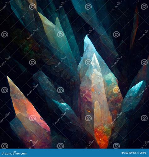 Glass Crystals And Prisms With Color Spectrum Rays Abstract Optic Art Background Ai Generated