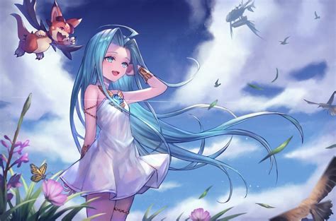 Lyria And Vyrn Granblue Fantasy Drawn By Sachi160332 Danbooru