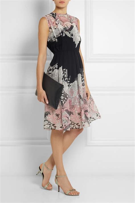 Jonathan Saunders Marlow Printed Silk Georgette Dress Vestidos