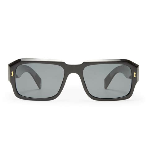 Pluto Black Uni Sex Rectangle Sunglasses Aire Aire Us