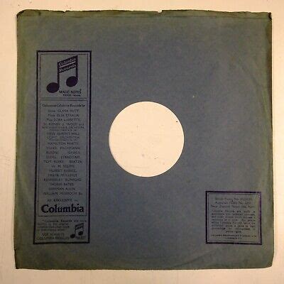 1x 12 78 Gramophone Record Sleeve Columbia Magic Notes Ebay Uk