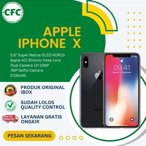 Jual Iphone X Resmi Ibox Indonesia Shopee Indonesia