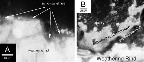 Optical Thin Section View Of Ash Adherance To Spalled Surfaces A Download Scientific Diagram