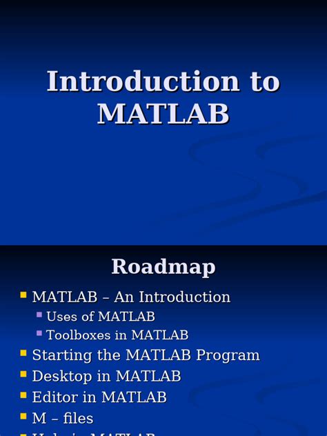 Intro To Matlab Pdf