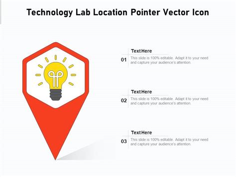 Technology Lab Location Pointer Vector Icon Ppt Powerpoint Presentation