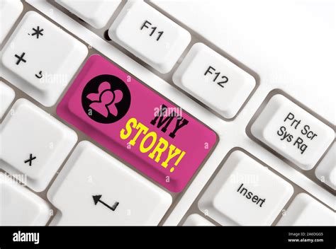 Conceptual Hand Writing Showing My Story Concept Meaning Your Past