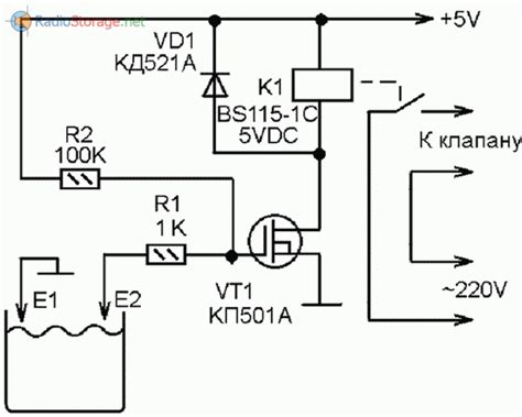 Схема датчик уровня воды своими руками