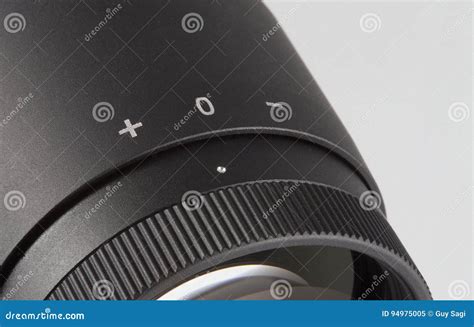 Rifle Scope Diopter Adjustment Stock Image Image Of Lens Black 94975005