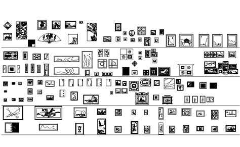 Picture Frames Detail Dwg File Cadbull