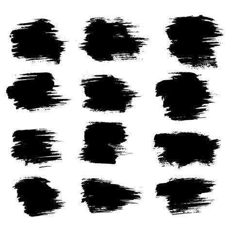 Vector Brush Stroke Illustration Set 30773570 Vector Art At Vecteezy
