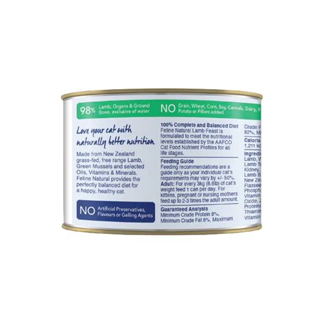 Feline Natural Lamb Feast Canned Cat Food 6 Oz Case Of 12