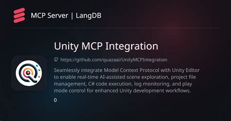 Unity MCP Integration | LangDB