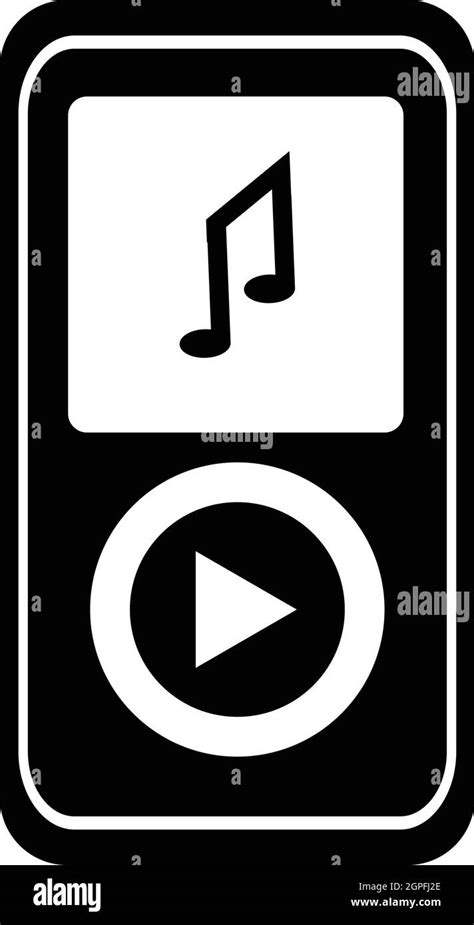 Music Player Icon Banque Dimages Vectorielles Alamy