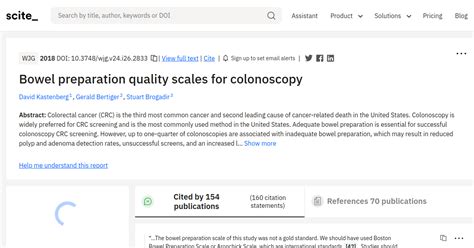 Bowel Preparation Quality Scales For Colonoscopy