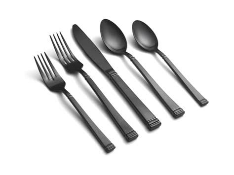 Cambridge Riley Flatware Set 20pc Gunmetal